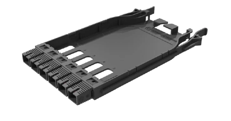 HUBER+SUHNER IANOS patch modul, szimpla, Base-1, 6xSC szimplex - MPO RENDSZEREK